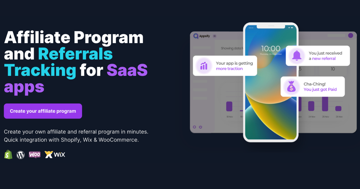 Affiliate Program and Referrals Tracking for SaaS